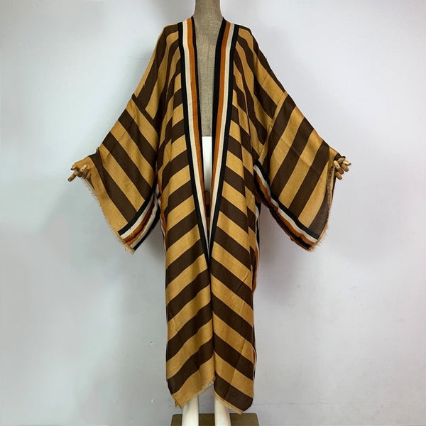 Timeless Chic Striped Kimono – Robe Kimono