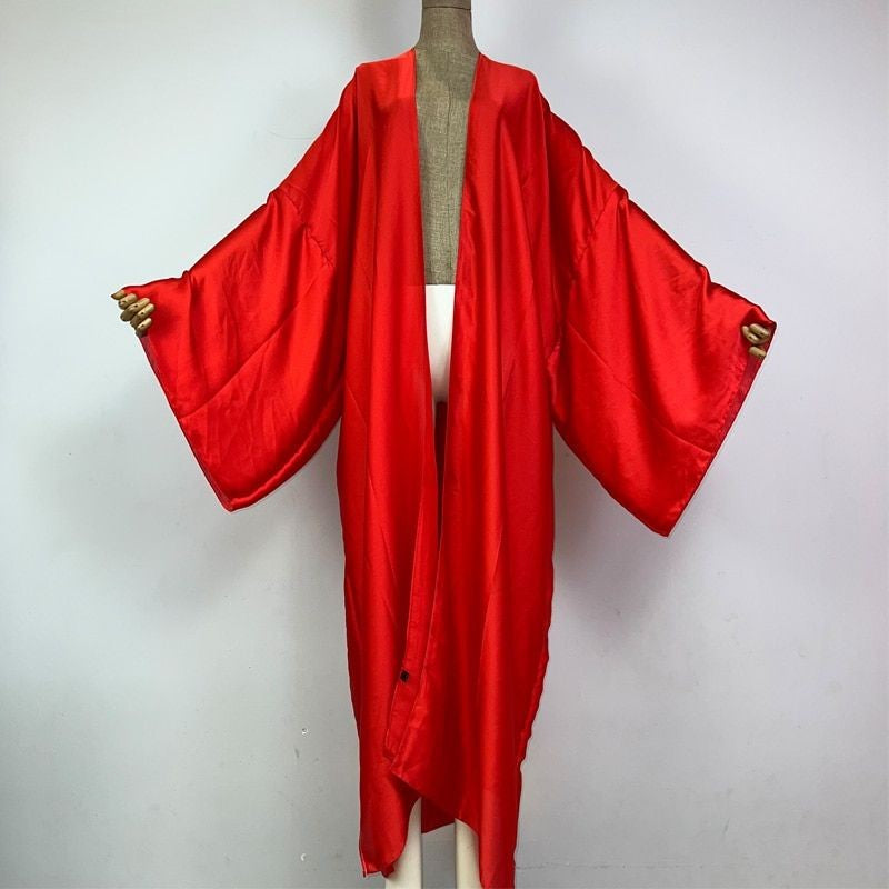 Red Silk Kimono – Robe Kimono